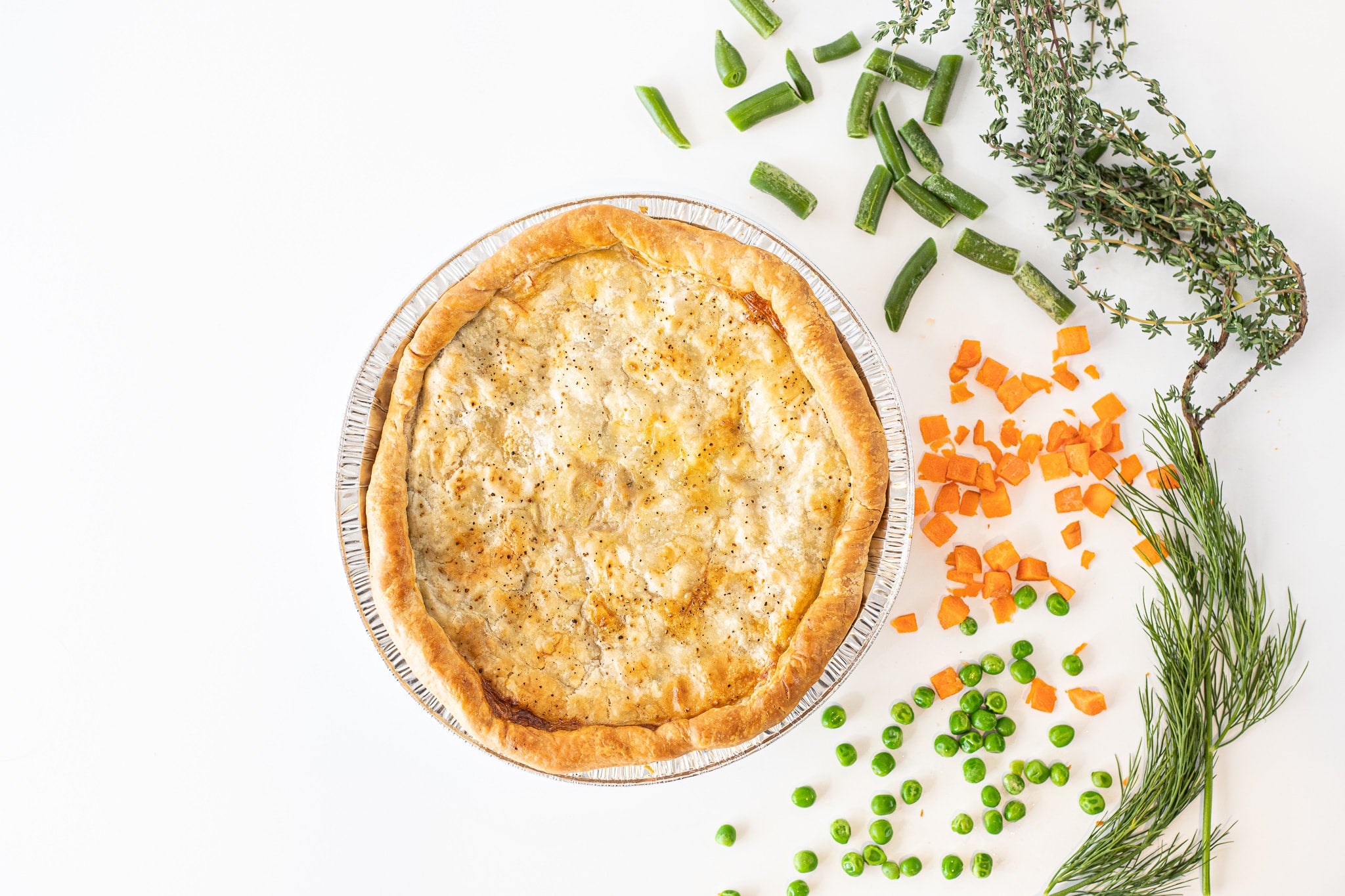 Veggie Pot Pie (Vegetarian) - Baked | Flaky Crust Pies